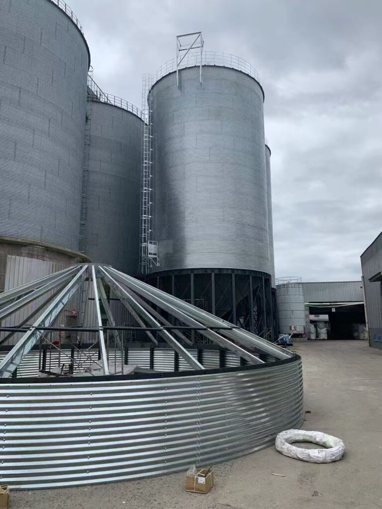 Galvanized Steel Hopper Bottom Rice Paddy Grain Silo - Grain Solution ...