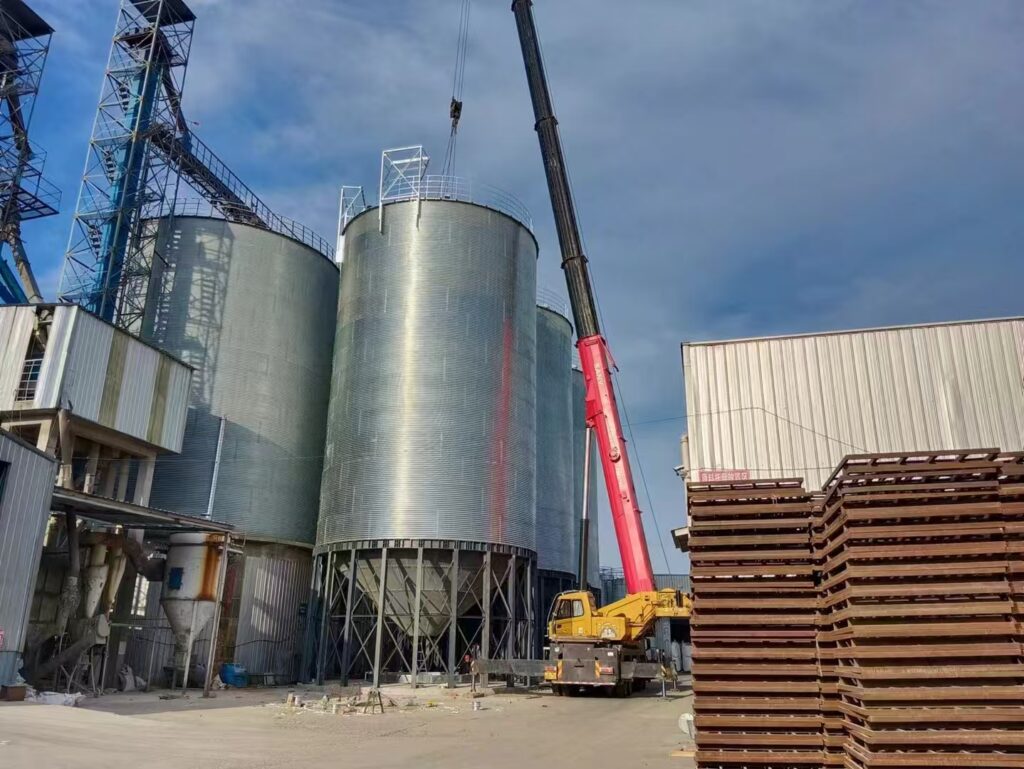 Galvanized Steel Hopper Bottom Rice Paddy Grain Silo - Grain Solution ...